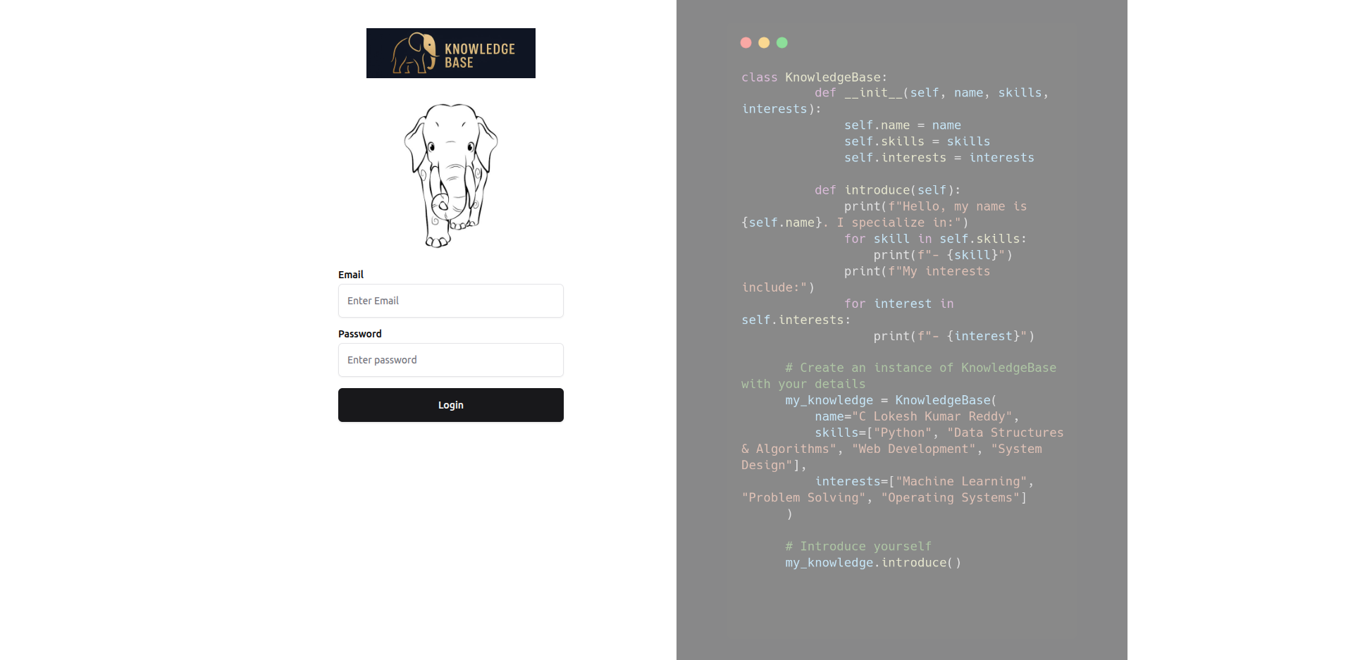 C Lokesh Kumar Reddy | Full Stack Developer (React, Node.js, Python)